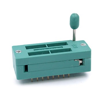 16-контактная розетка ZIF ZIP IC для тестирования DIP-платы ...