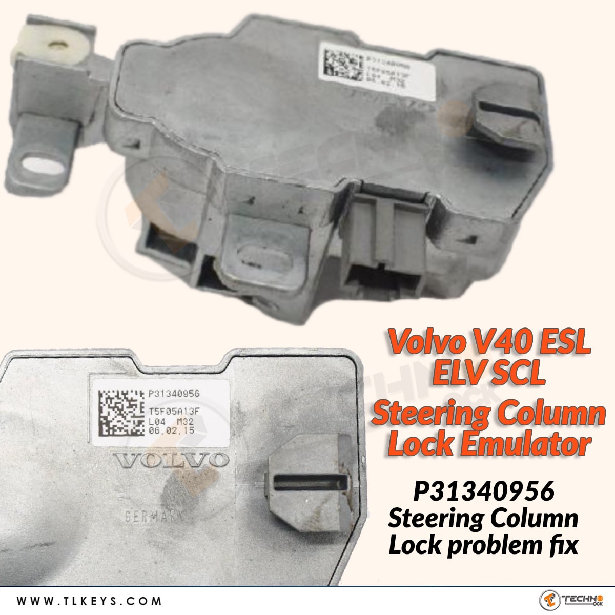 Volvo v40 ESL ELV Steering Column Lock Emulator P31340956