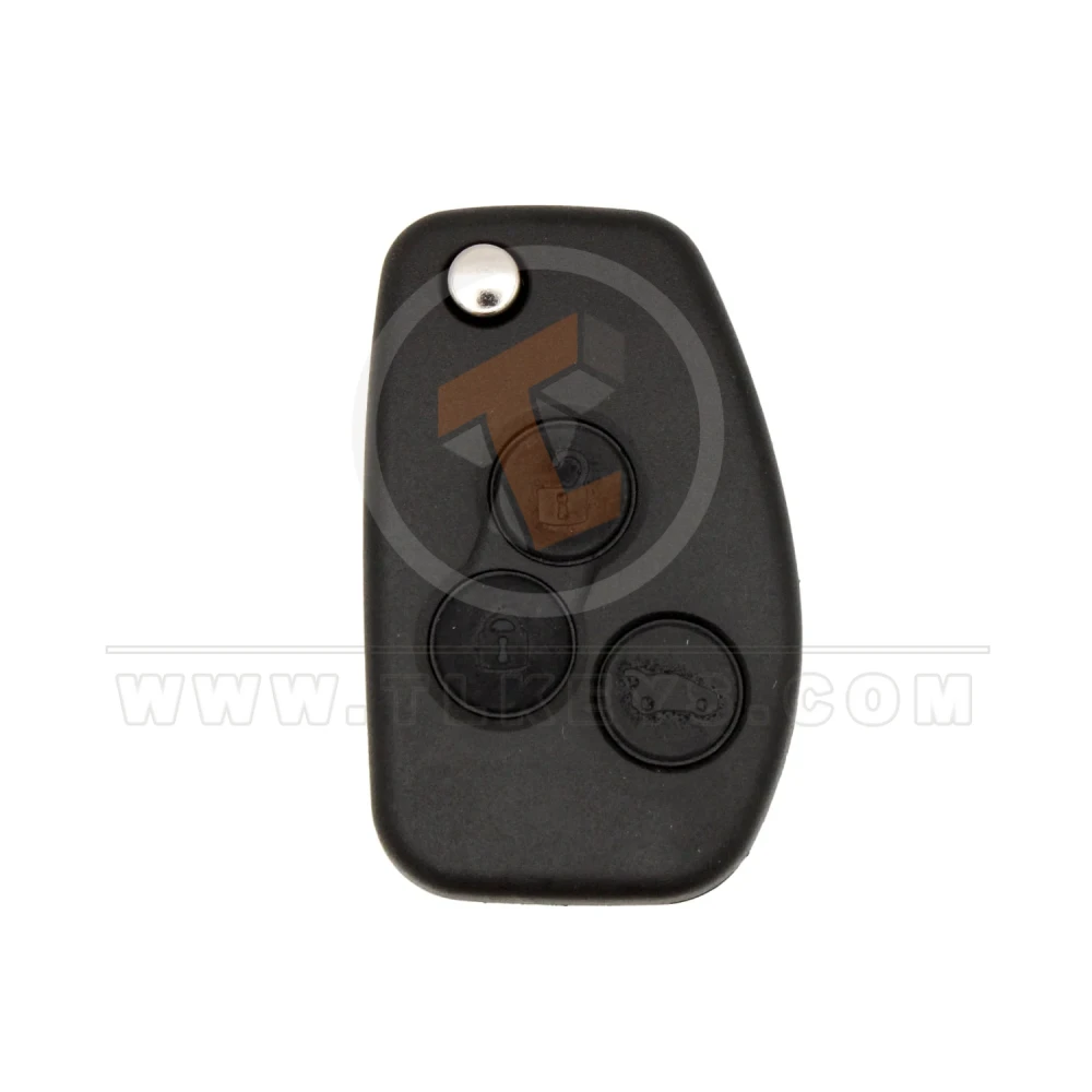 Atualização modificada de Renault Flip Key Shell com 3 botões