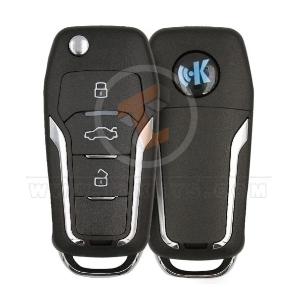 KeyDiy Flip Key Remote 3 Buttons for Ford Type NB12-3