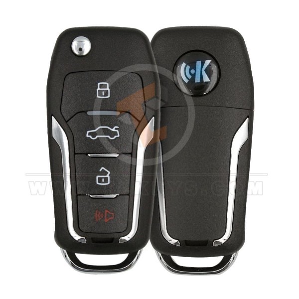 KeyDiy Flip Remote Key 4 Buttons Ford Type NB12-4
