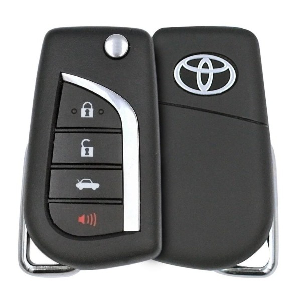 Toyota Camry Corolla 2018-2019 New 4 Buttons Flip Remote 433